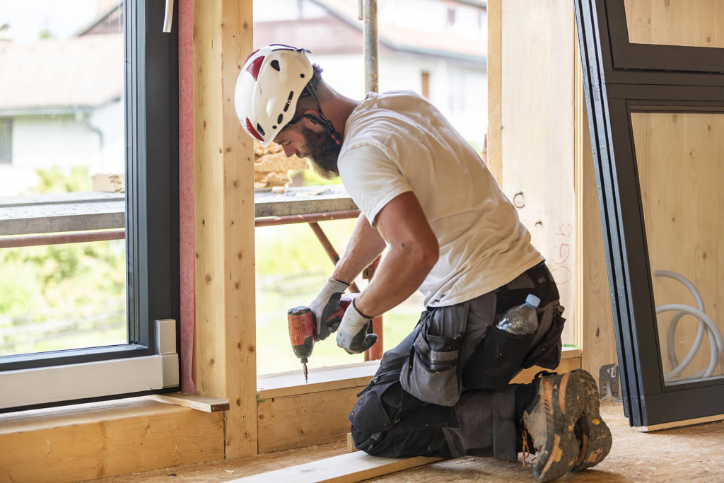 Pose de fenêtre en tableau ou en tunnel